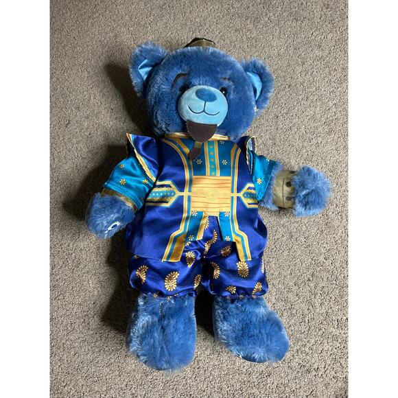Build A Bear Workshop | Toys | Build A Bear Disneys Aladdin Genie Blue Inspired Bear With ...